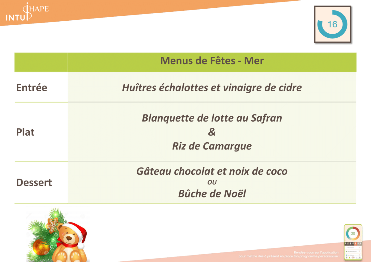 Menus Fêtes - Blanquette de lotte au safran & riz de Camargue - IntuiShape